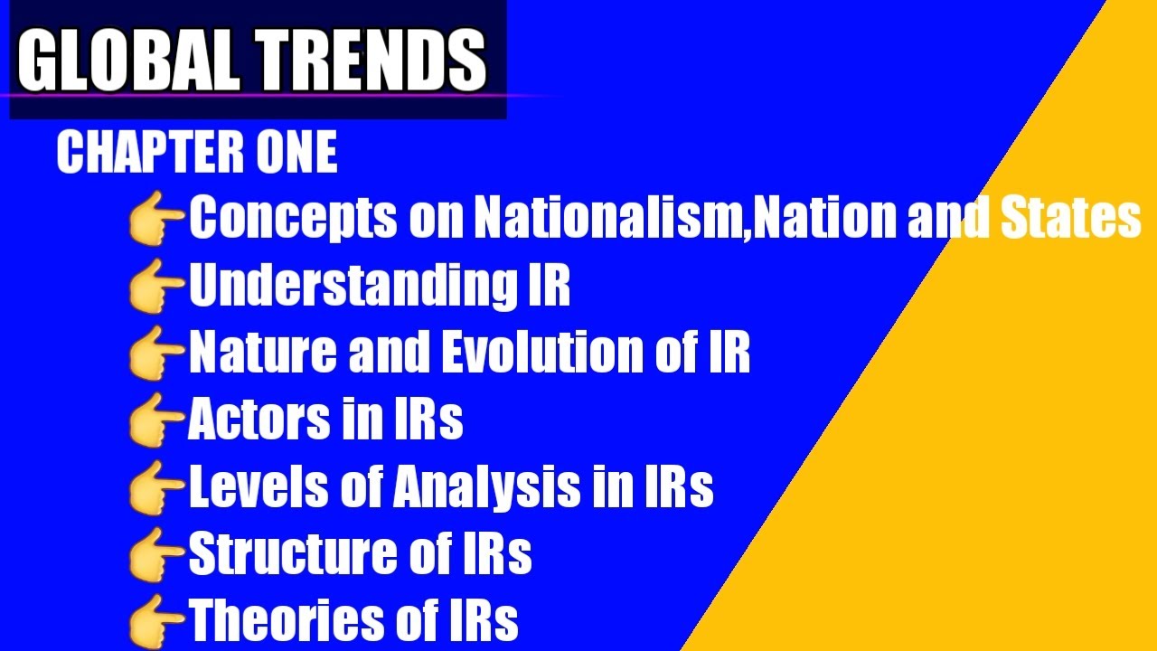 Global Trend-chapter1-part4-Actors In International Relations - YouTube