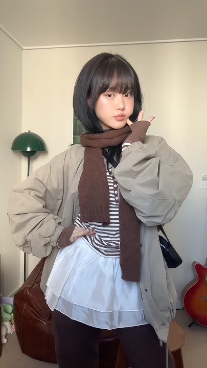 161cm 47kg 모카무스 룩 ㅎㅎ🐻 - YouTube