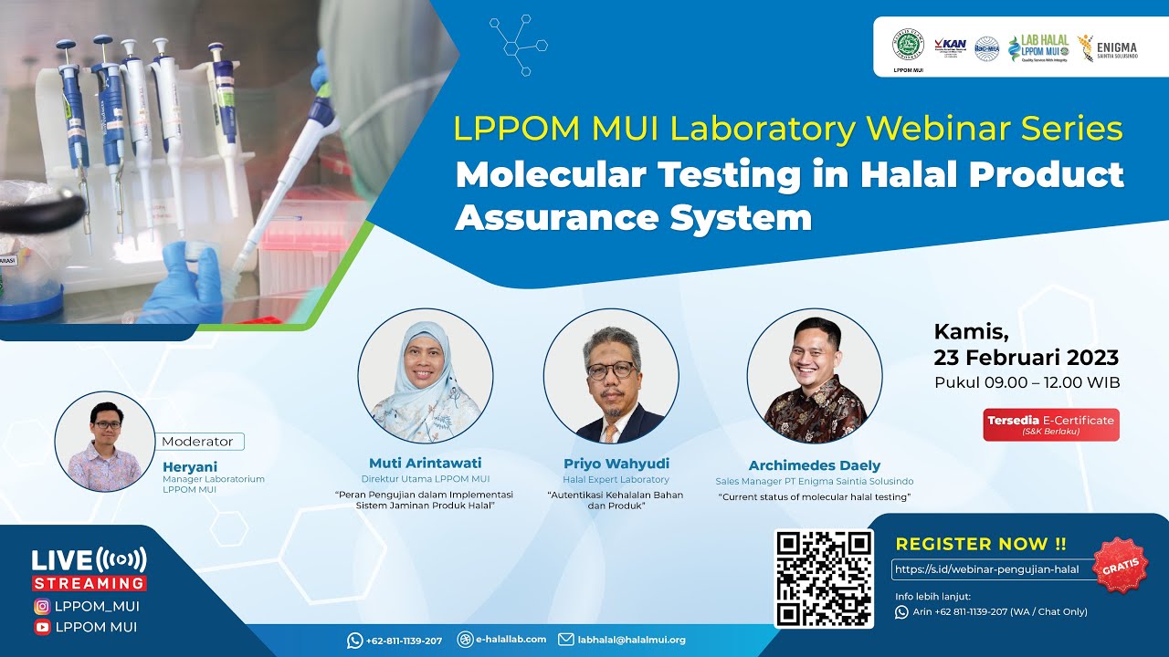 LPPOM MUI Laboratory Webinar Series : Molecular Testing in Halal ...
