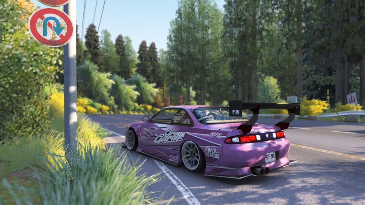 Silvia S14 RB25 Drifting at Dousojin Touge 1990 | Assetto Corsa - YouTube