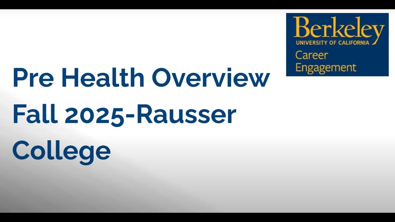Fall '25 RCNR Health Careers Info Session - YouTube