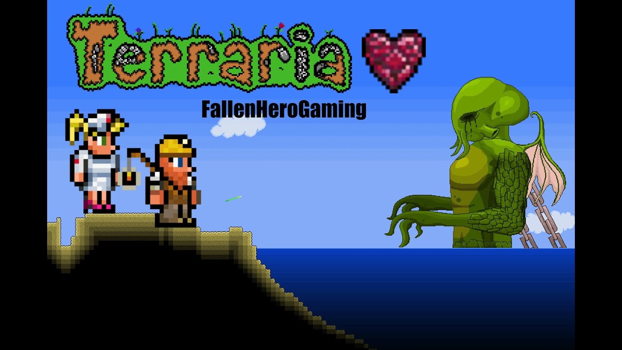 Multiplayer Terraria Ep 1 Hearts to the MAX - YouTube