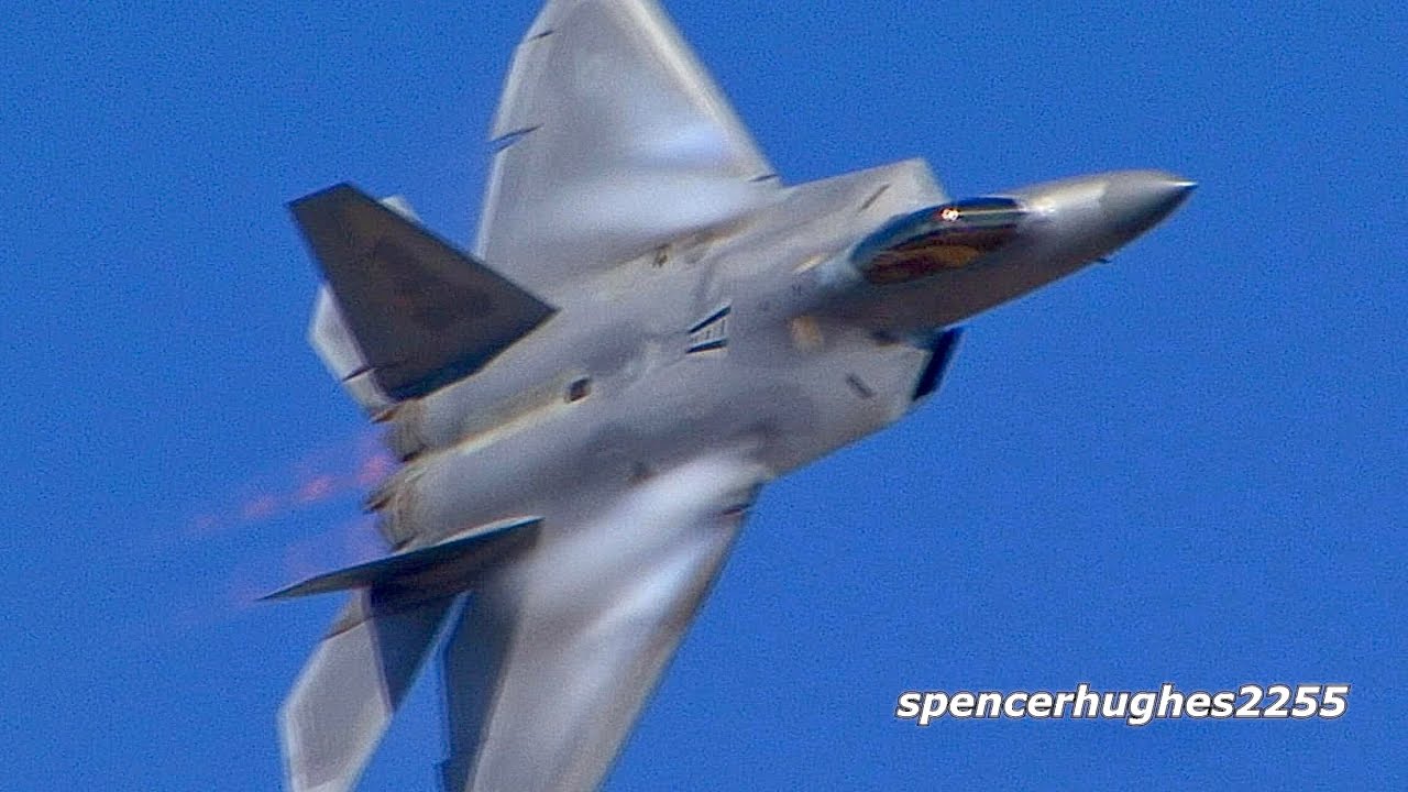 RARE VIEW F-22 Raptor Demo Miramar 2012 - YouTube