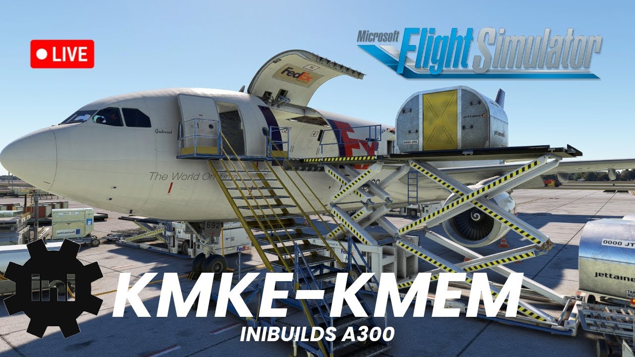 IniBuilds A300 l KMKE-KMEM l FedEx Ops - YouTube