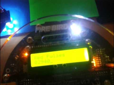 color detection demo using firebird V robot - YouTube