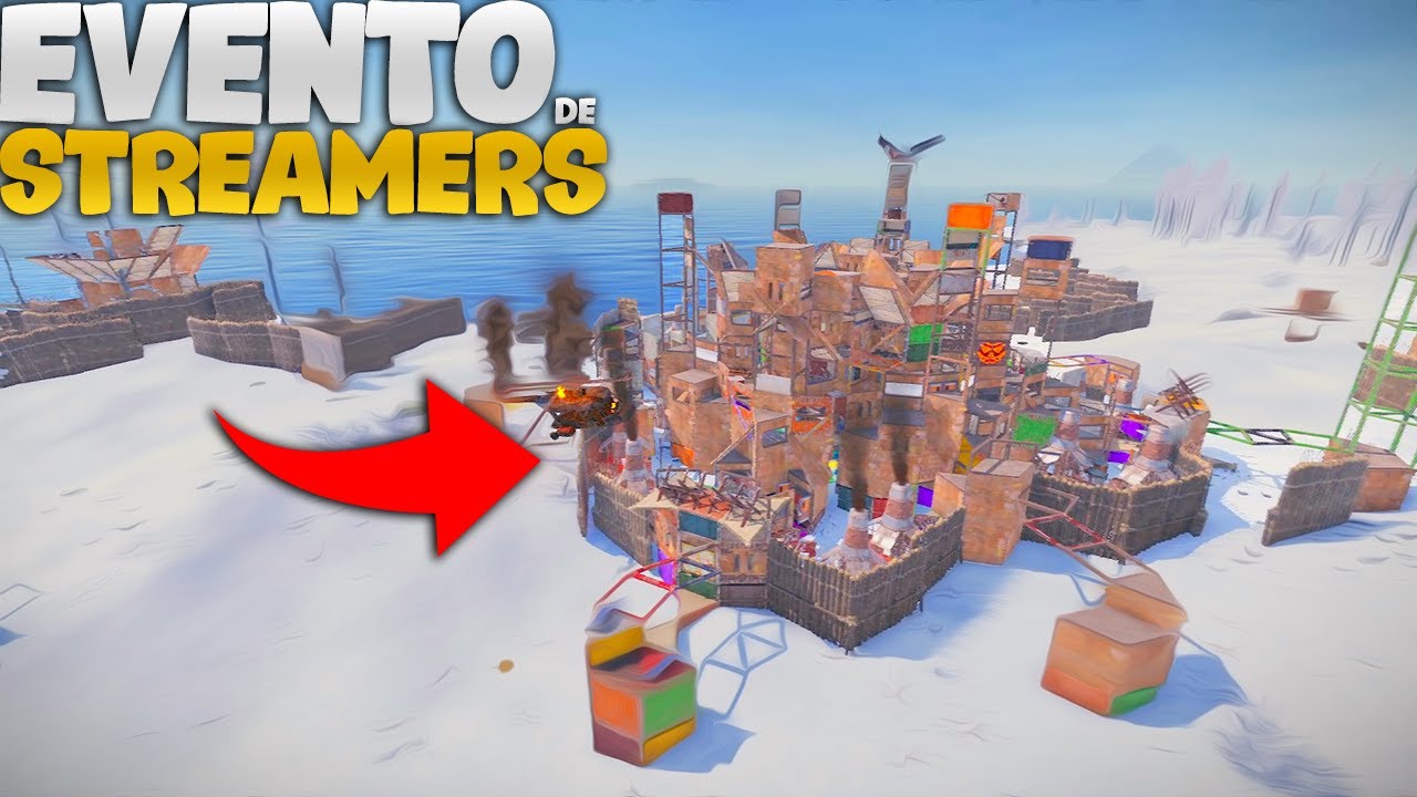 PARTICIPAMOS DE UM EVENTO SÓ DE STREAMER NO RUST - YouTube