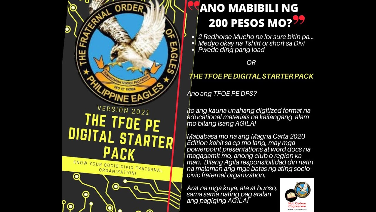 THE TFOE PE DIGITAL STARTER PACK - YouTube