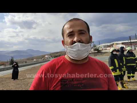 TOSYA AKÇAKAVAK KAVŞAĞINDA TRAFİK KAZASI