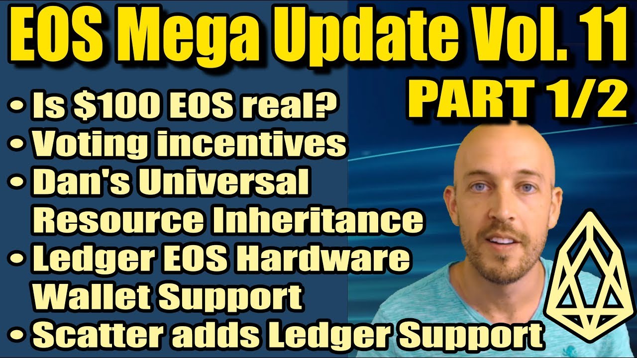 EOS Mega Update Vol 11 (PART 1) - Is $100 EOS real? Incentivize Voting ...