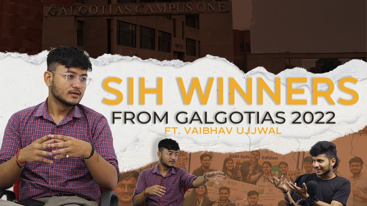 SIH WINNERS FROM GALGOTIAS - YouTube