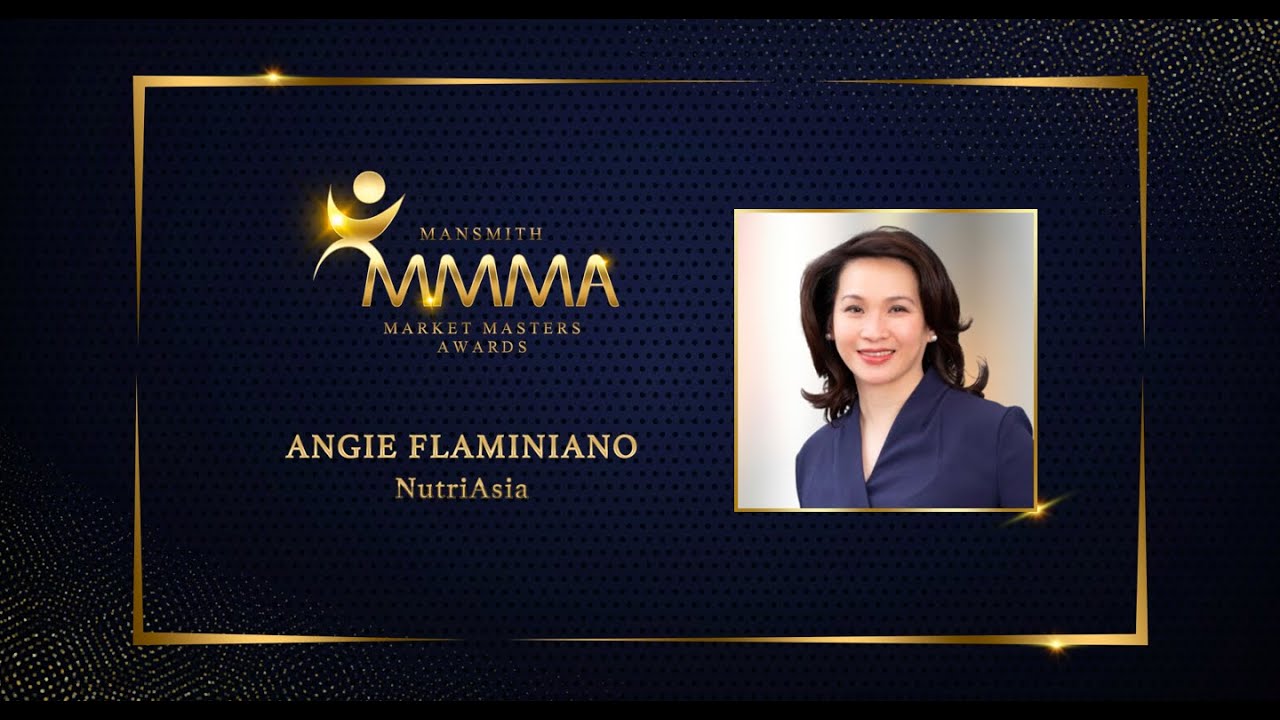 5th Mansmith Market Masters Awards - Angie Flaminiano (NutriAsia) - YouTube