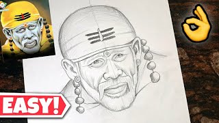God Sai Baba Drawing | Easy Pencil Drawing of God Shird... | Doovi