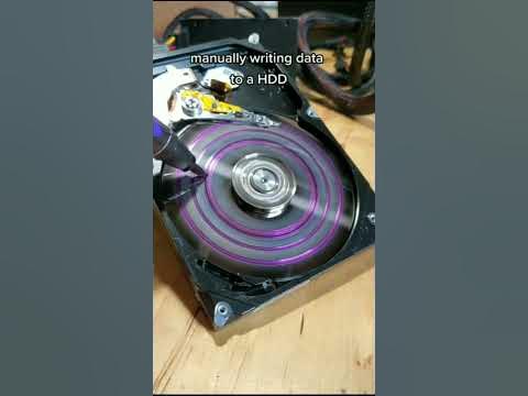 manually writing data to a HDD...kinda #shorts #gaming #pcgaming - YouTube