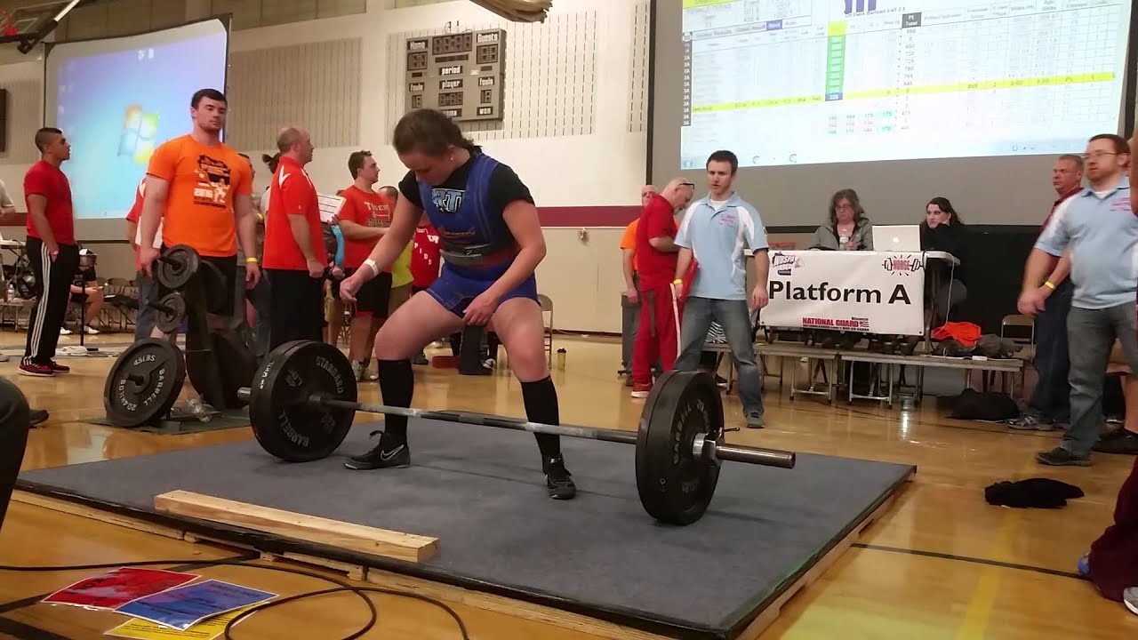 2016 WHSPA State Meet- Deadlift 1 - YouTube