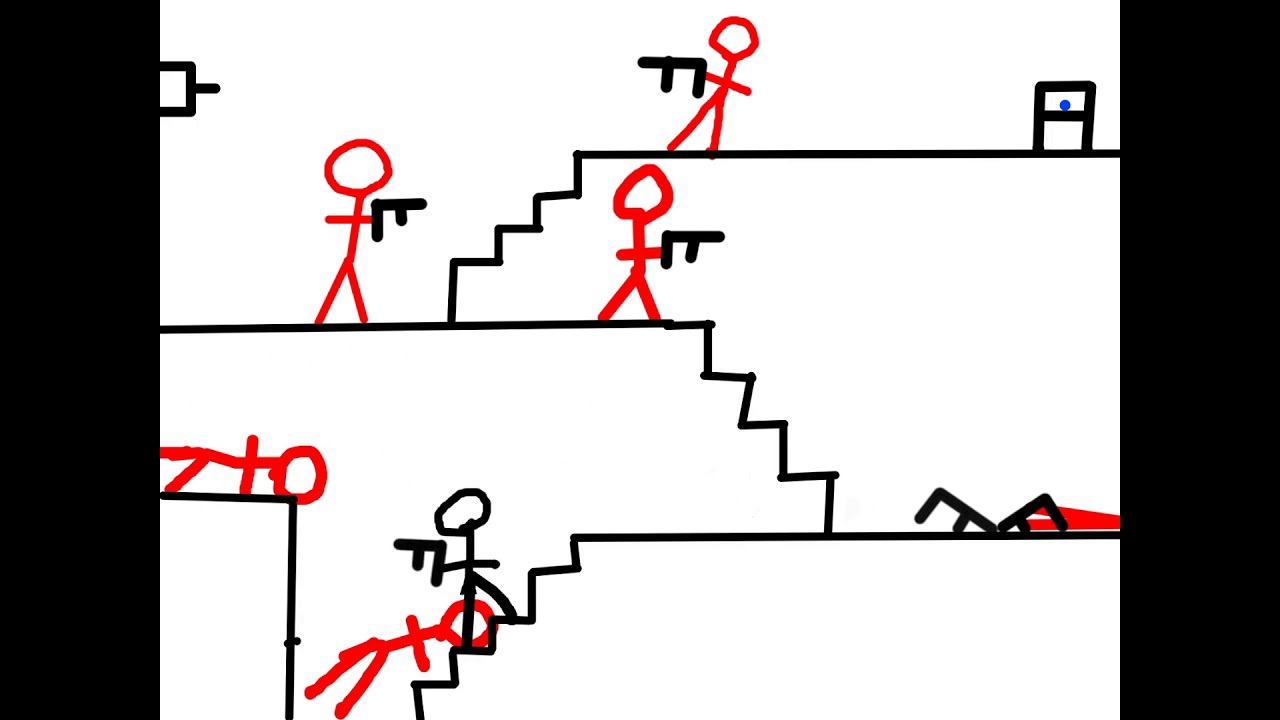 Stickman fight | my first animation! in Krita - YouTube