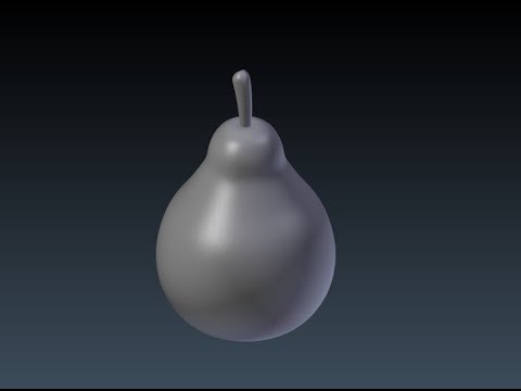 Blender: Modeling a Pear (Part 1) - YouTube