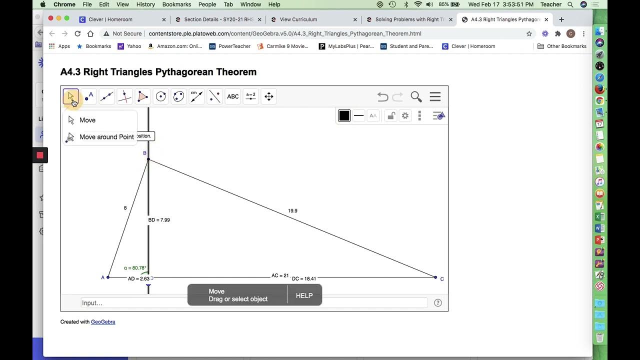 Edmentum Geometry - Solving Problems with Right Triangles Part 1 of 3 ...