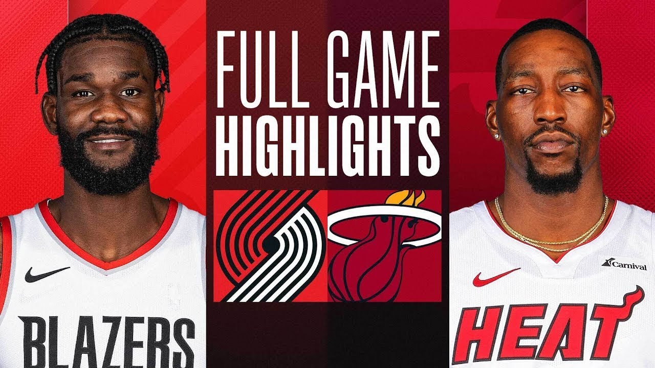 Miami Heat Vs Trail Blazers Full Game Highlights Mar 29 Nba Regular