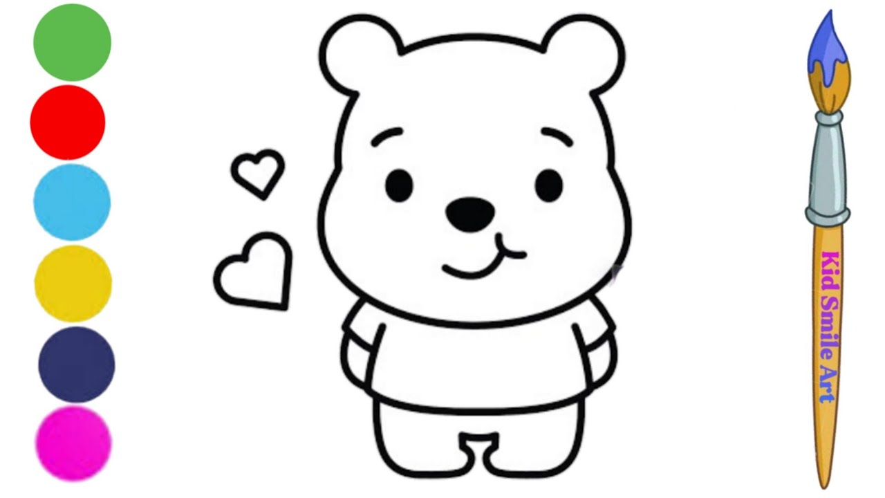 How to draw Winnie the Pooh|Easy drawing|Drawing - YouTube