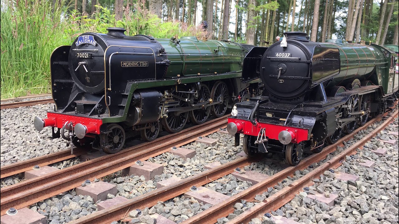 5" Gauge "Morning Star" and "Hyperion" Double Head - Live Steam Trains ...