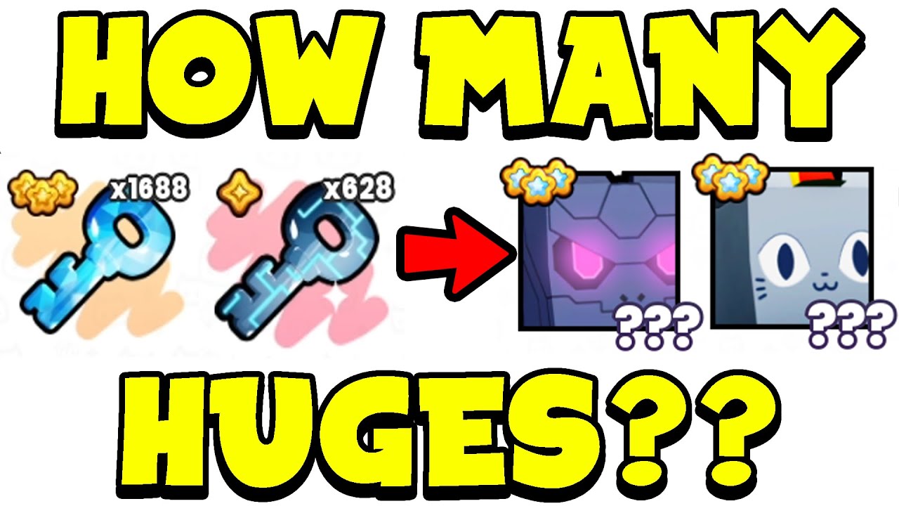 How many HUGE PETS with 2000+ KEYS in Pet Sim 99 - YouTube