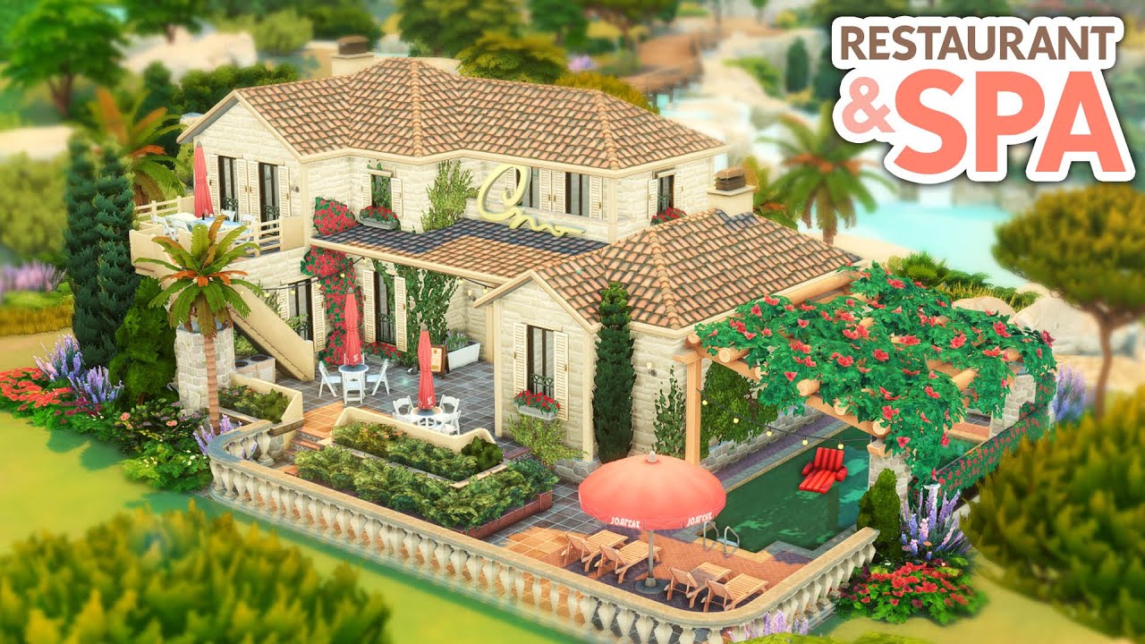 Tartosa Restaurant & Spa // The Sims 4 Speed Build: Collab w ...