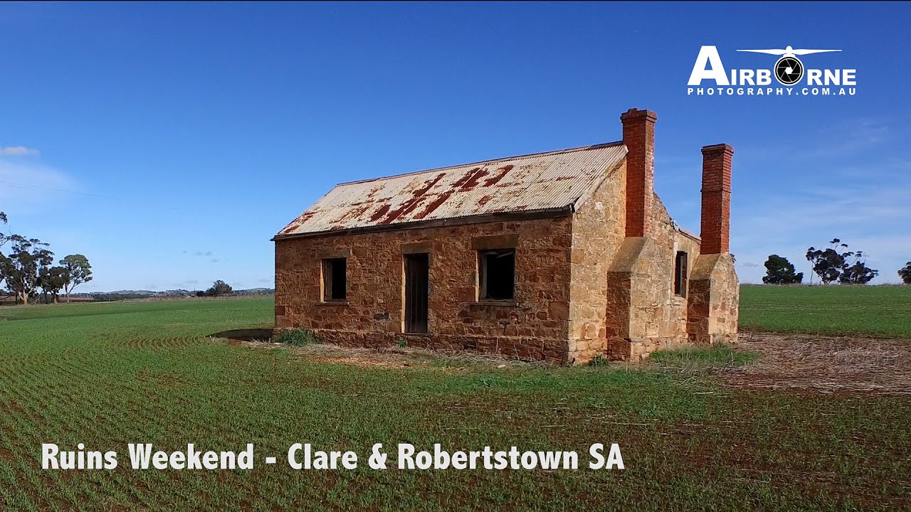 Ruins of Clare & Robertstown South Australia by Airborne Photography ...