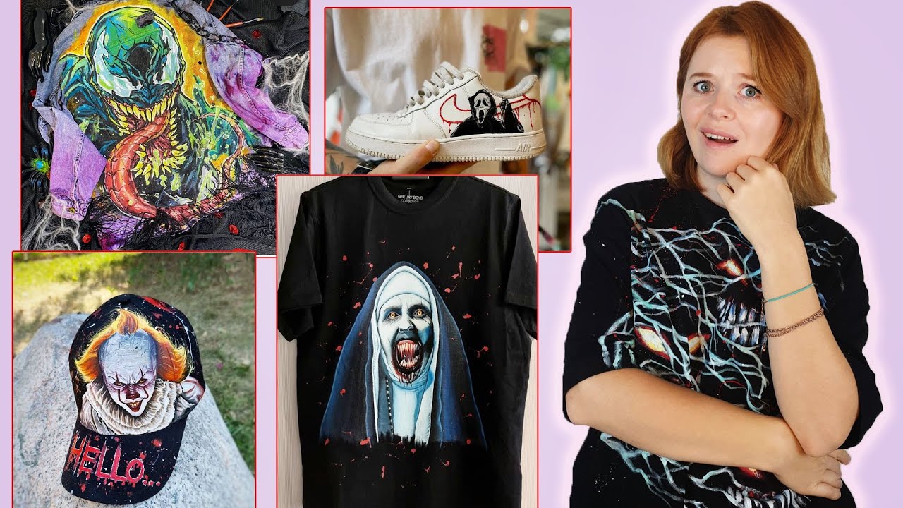 Pro Clothes Customizer Reacts to SCARIEST CUSTOM PAINTED CLOTHES - YouTube