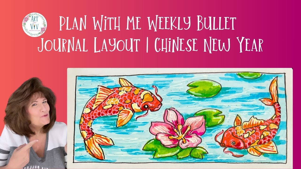 Bullet Journal Simple Weekly Layout | Chinese New Year Theme - YouTube