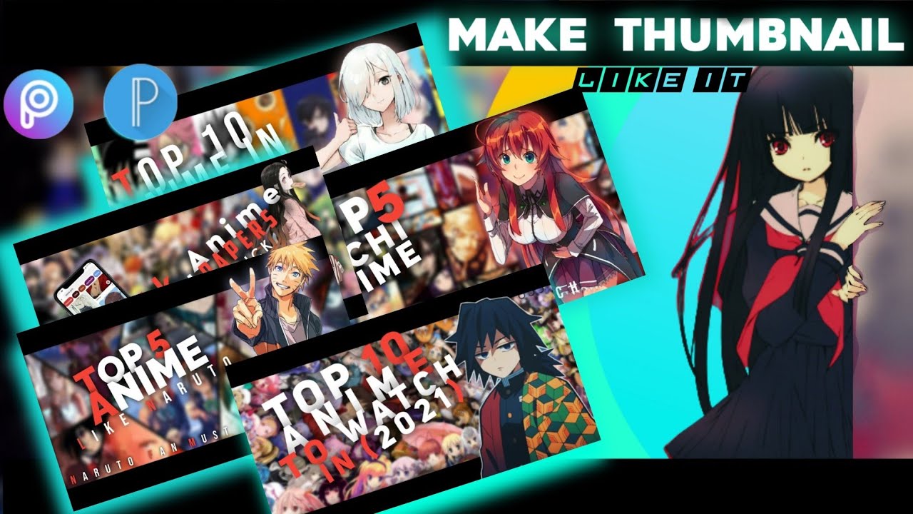 How to create Simple Anime Thumbnail in Pixellab | PicsArt | - YouTube