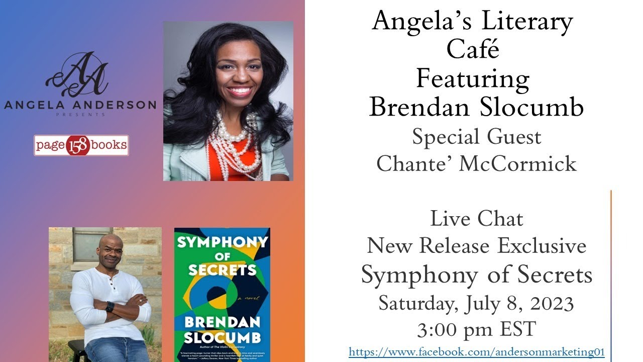 Angela's Literary Cafe' with Brendan Slocumb - YouTube