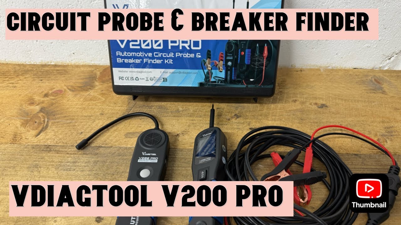 VDIAGTOOL V200 PRO Automotive Circuit Probe & Breaker Finder Kit Review ...