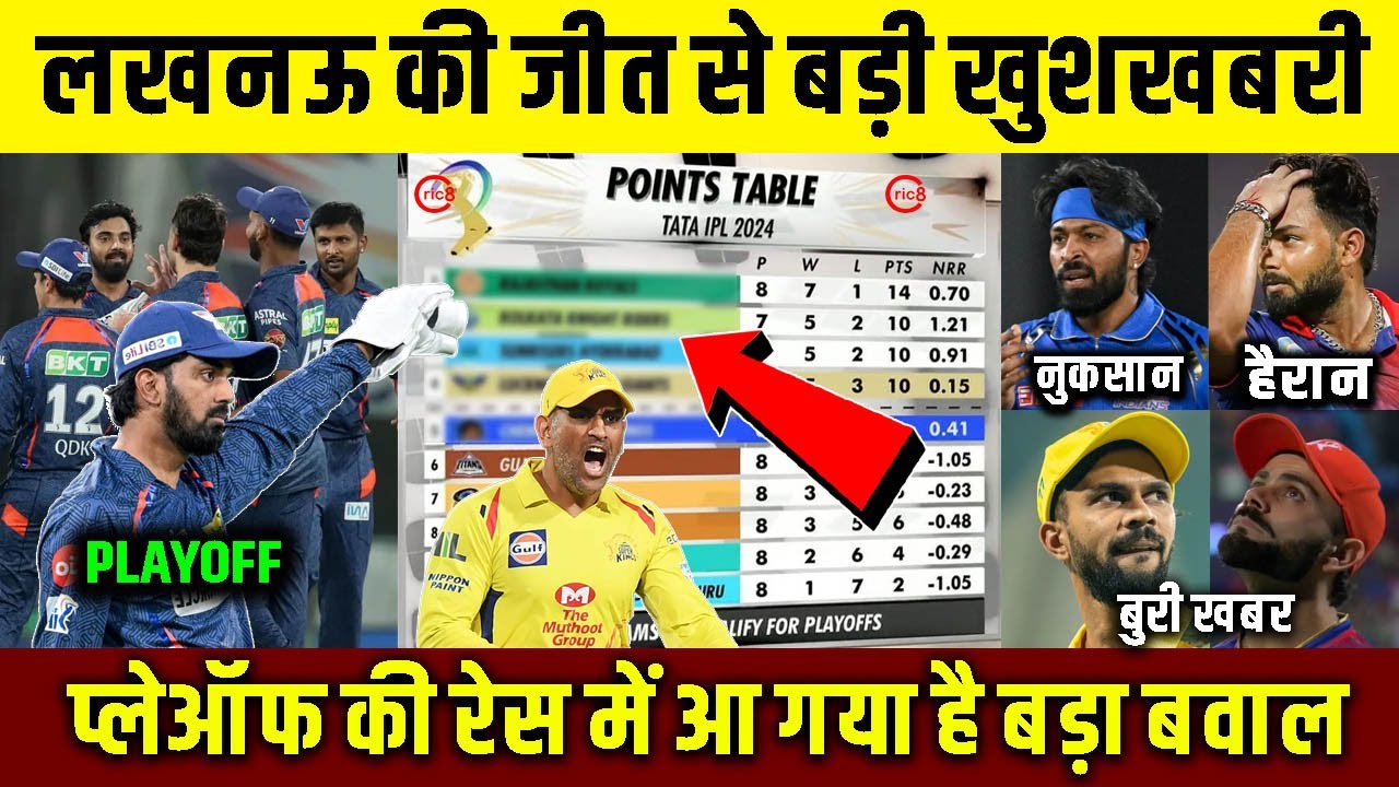 Chennai के खिलाफ LSG की जीत से Points Table में हो गया बड़ा बवाल ! CSK ...
