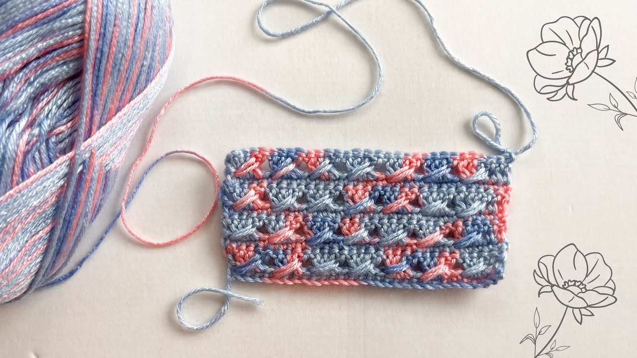 WOW! SUPER CUTE and SIMPLE crochet stitch😁 You can make wonderful ...