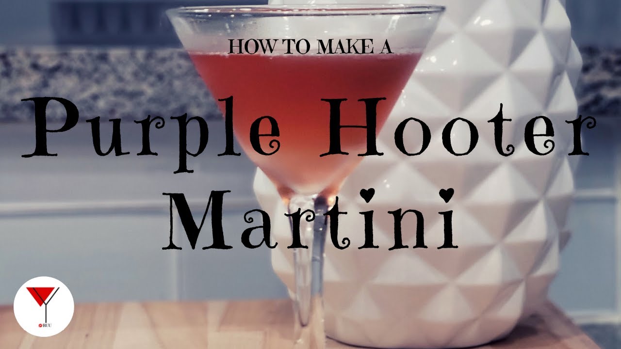 Purple Hooter Martini | How to make a cocktail with Vodka, Black ...