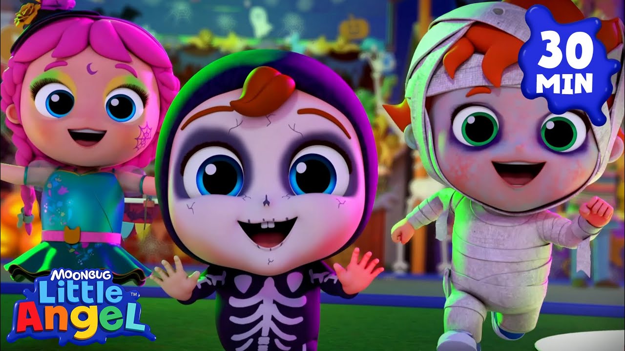Halloween Carnival 🤹‍♂️| Little Angel 😇 | Kids Learn! | Nursery Rhymes ...