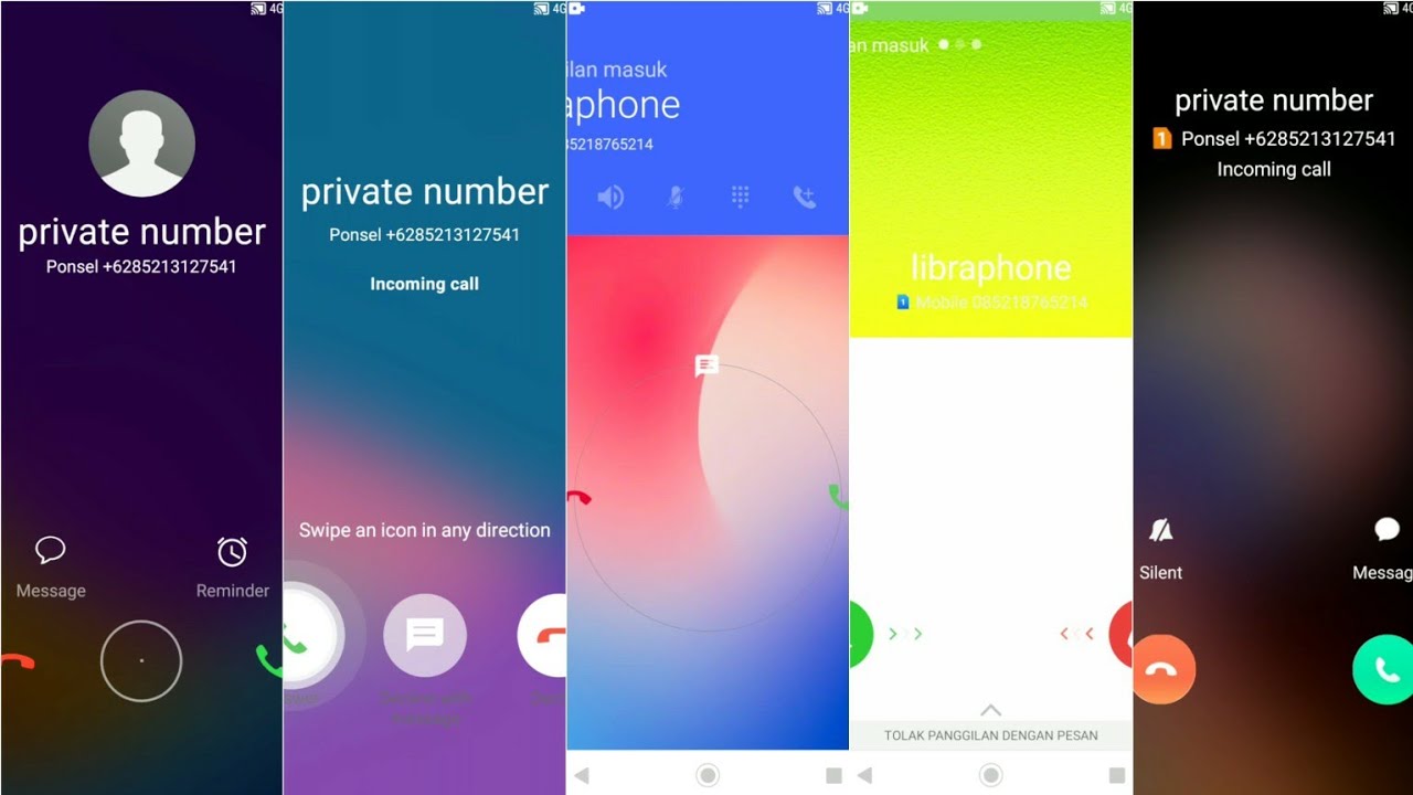 🔵 PHONE INCOMING CALL HUAWEI Y7 / LG 40 / MOTOROLA / SAMSUNG J2 / NOKIA ...