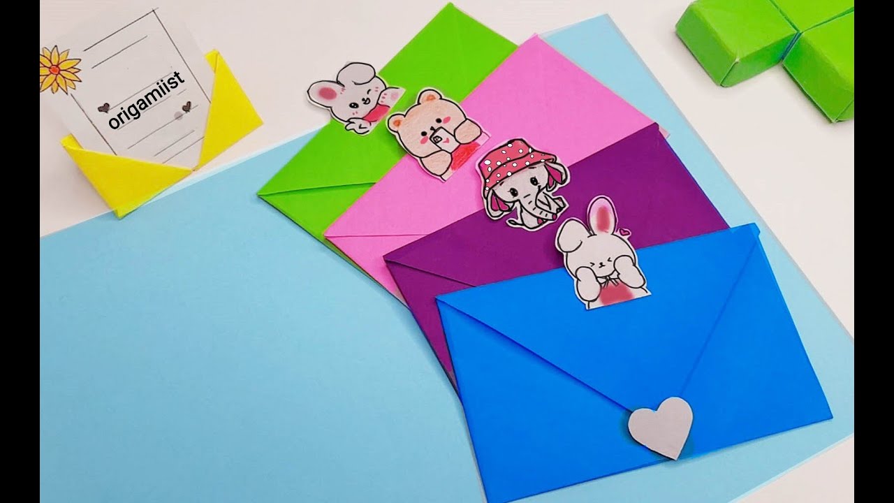 Let's make cute paper envelope | how to make gift envelope | origami ...