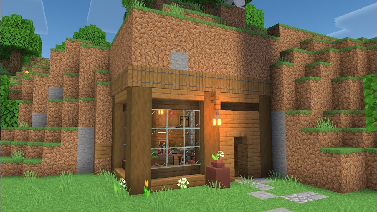 MINECRAFT | Aku membuat rumah di bawah tanah untuk survival - YouTube