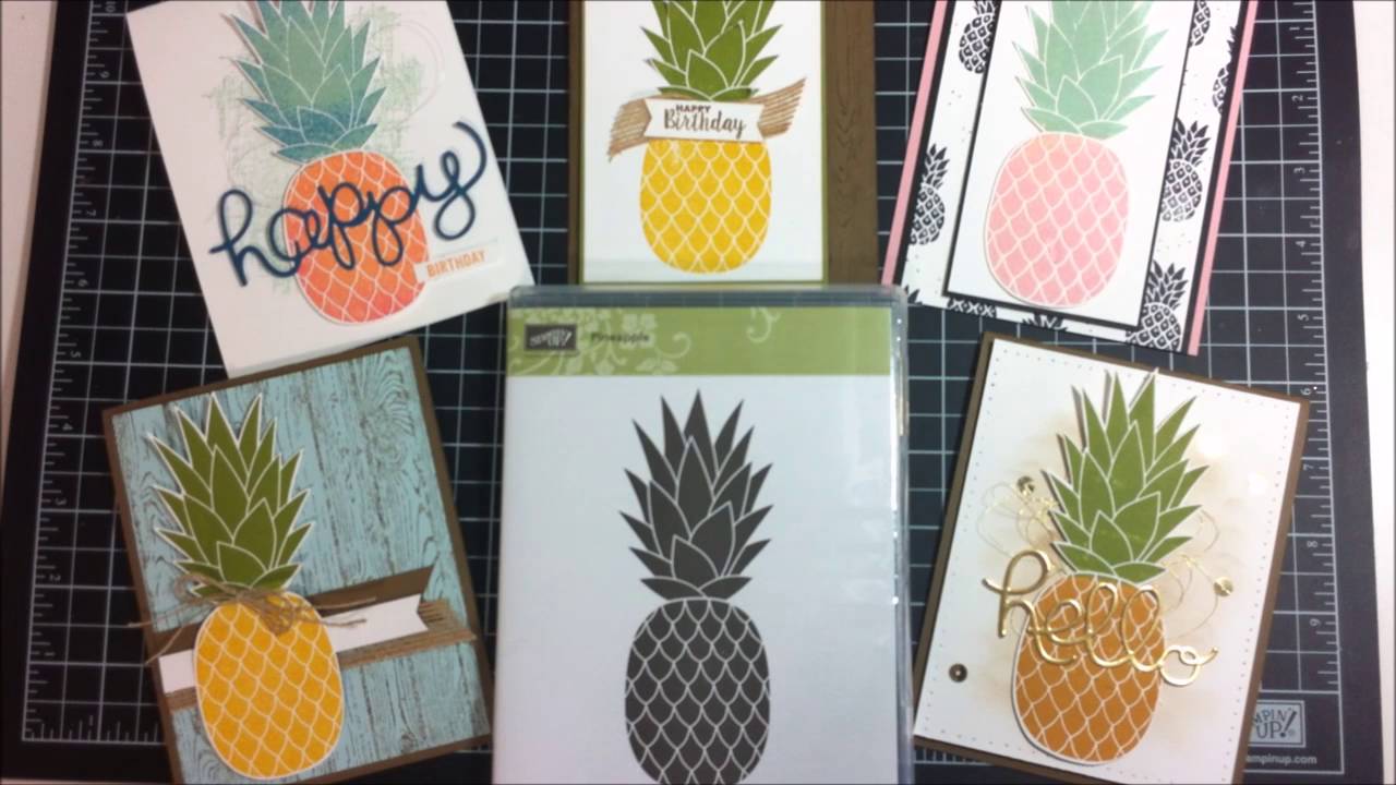 Pineapple card class - YouTube
