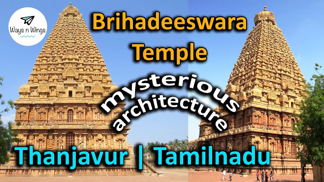 Brihadeeswara Temple | Thanjavur | Tamilnadu | Monolithic Temple top of ...