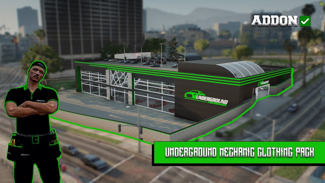 GTA V - FIVEM | UNDERGROUND MECHANIC CLOTHING PACK (MALE & FEMALE) #addon - YouTube