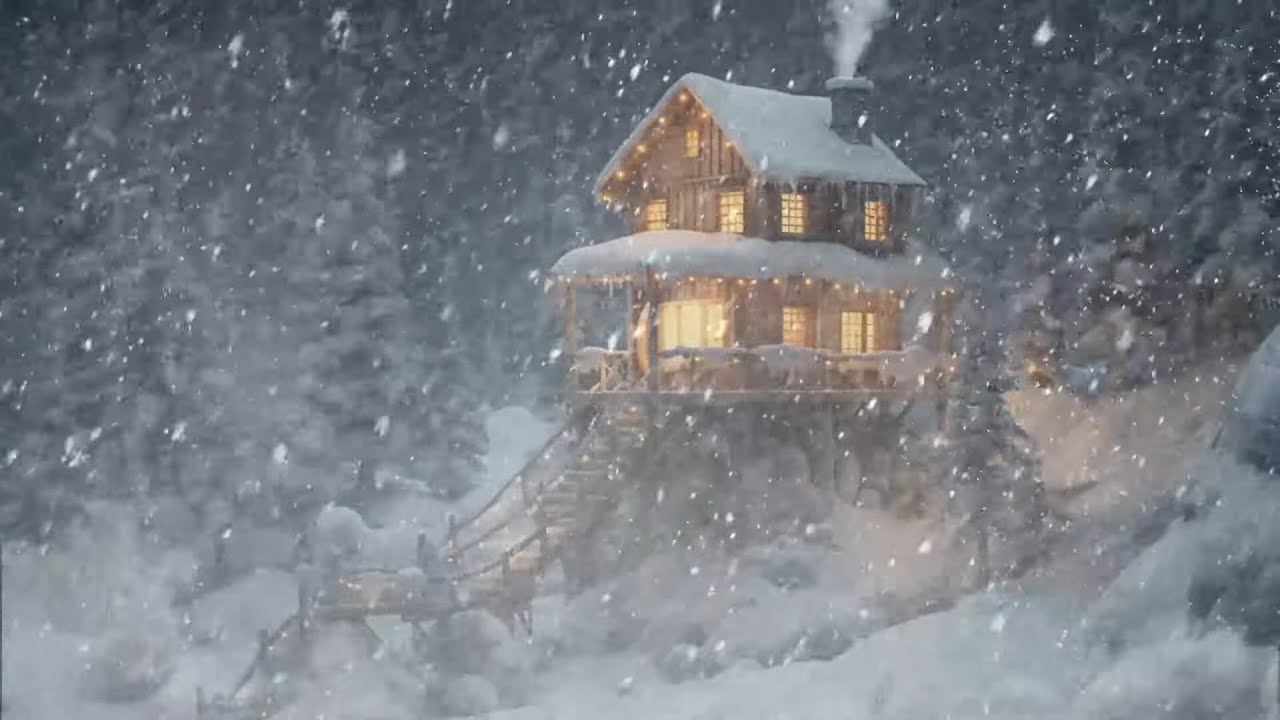 Fierce Blizzard & Raging Snowstorm Sounds 🏔️ Extreme Winter Winds ...