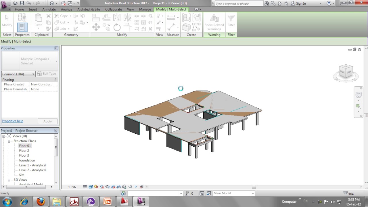 Revit Structure Training Course lesson 09 Modelling - YouTube