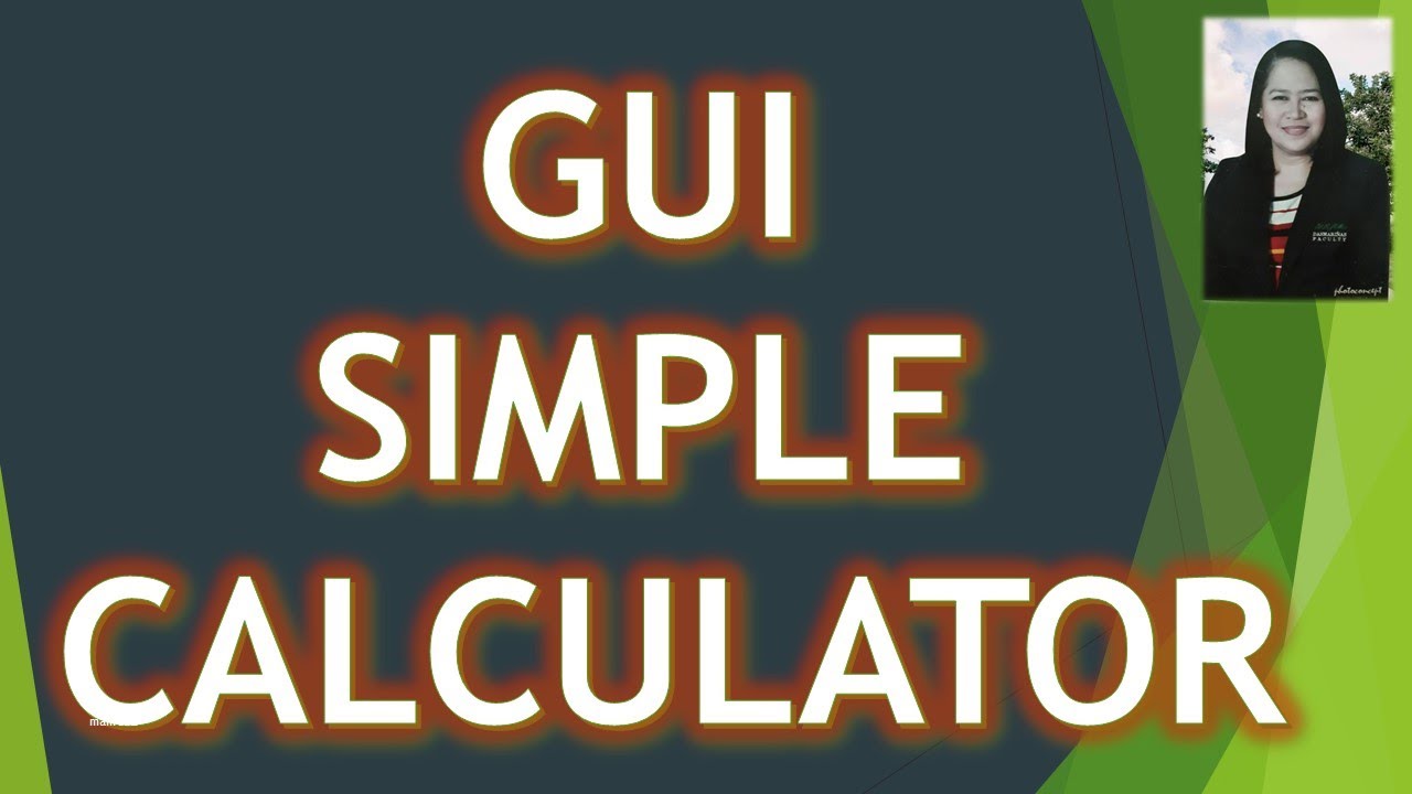 Gui Simple Calculator Youtube
