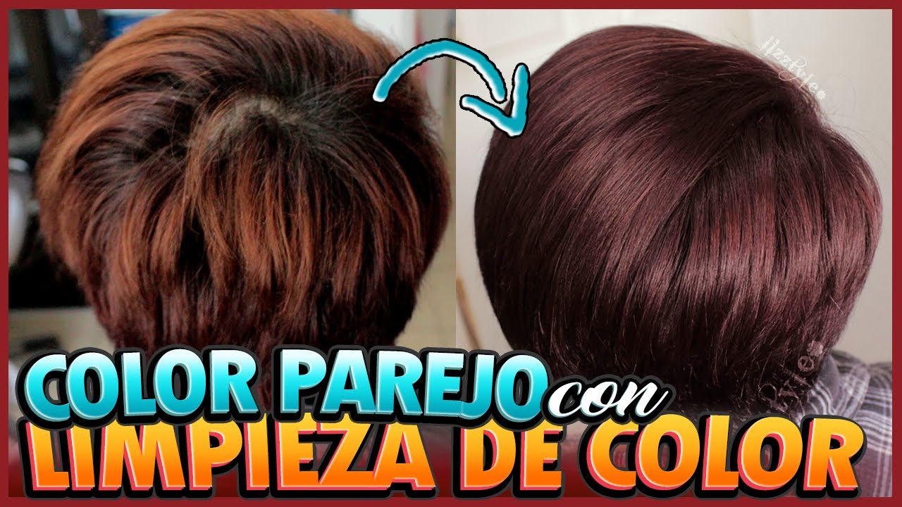Como hacer una limpieza de color en el Cabello - YouTube