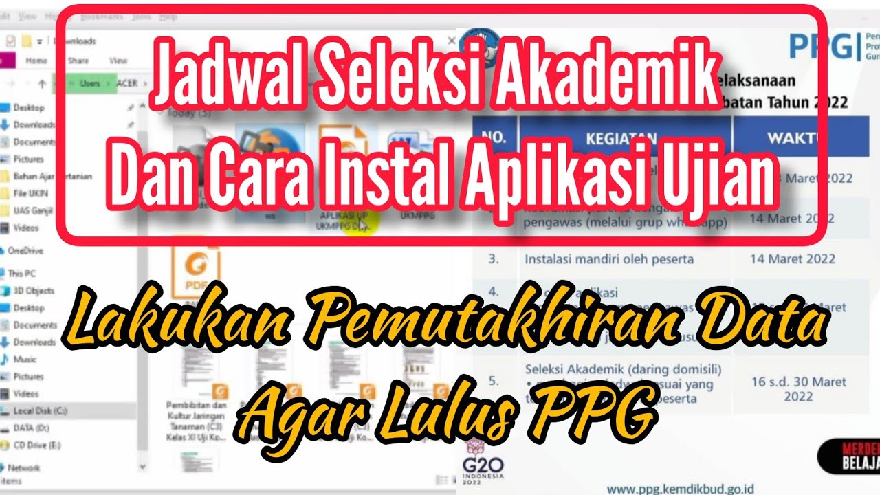 Panduan Cara Instal Aplikasi Pretes PPG | Tutorial Instal Aplikasi Exam ...