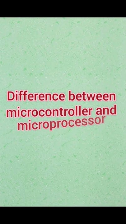 Difference between Microcontroller and microprocessor #ece # ...