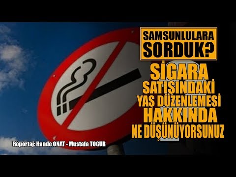 Samsunluların, sigara yasağı hakkındaki düşünceleri