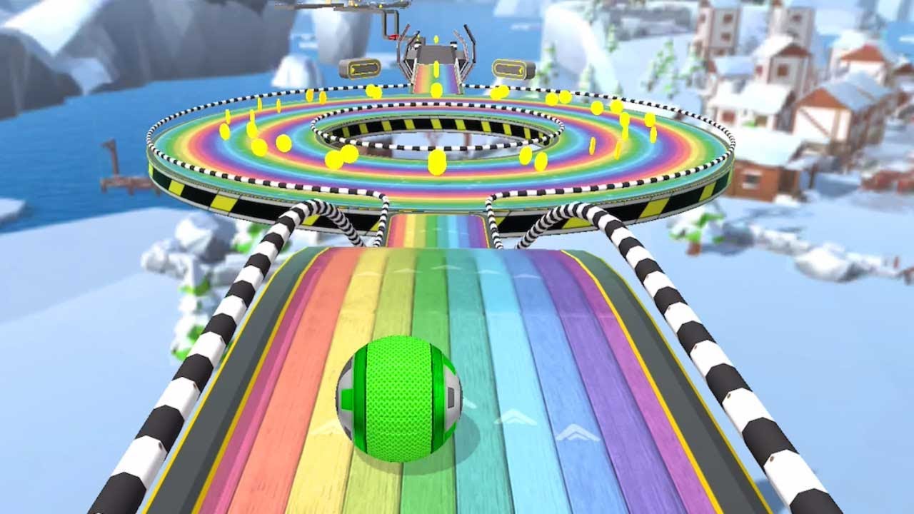 Tons of Traps and Hurdles Await in Rolling Ball Sky Escape - YouTube